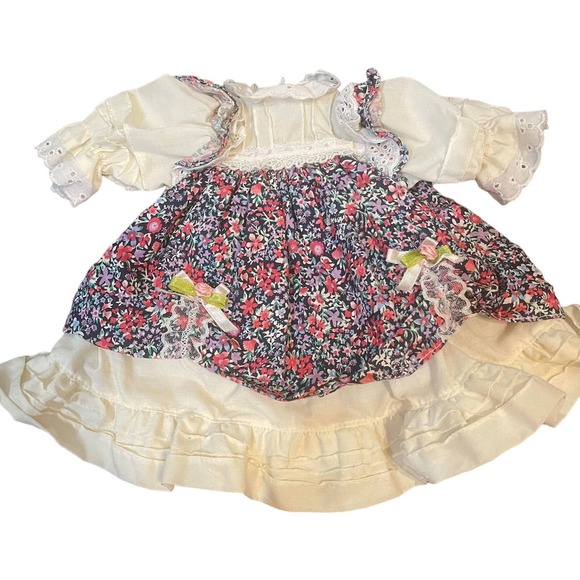 Handmade | Toys | Handmade Frilly Floral Luxury Dress For 8in Dolls ...